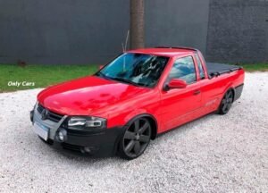 Saveiro G4 Surf Rebaixada Vermelha - Only Cars